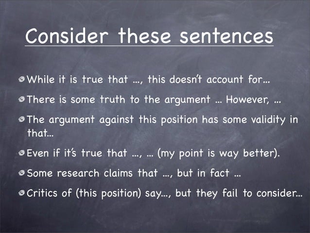 Counter argument presentation | PDF