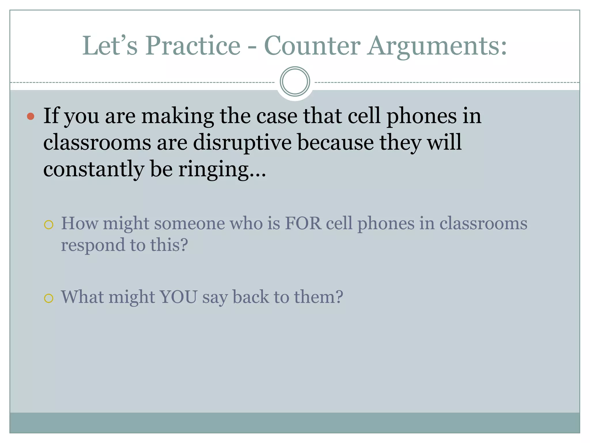 Counter arguments | PPTX