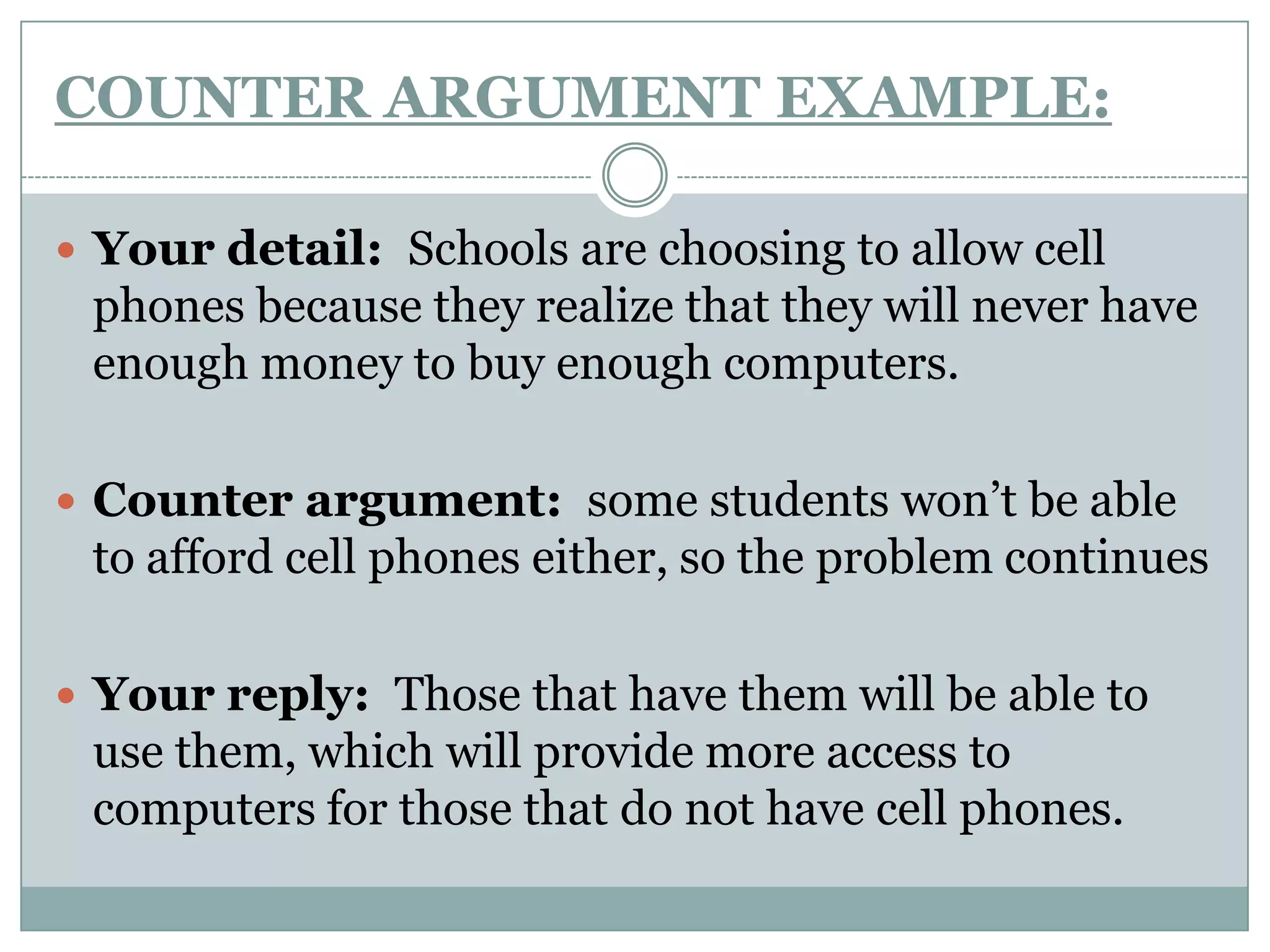 Counter arguments | PPTX