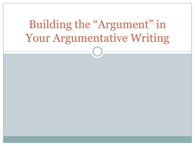 Counter arguments | PPTX | Education