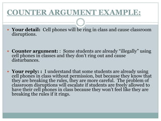 Counter arguments | PPTX