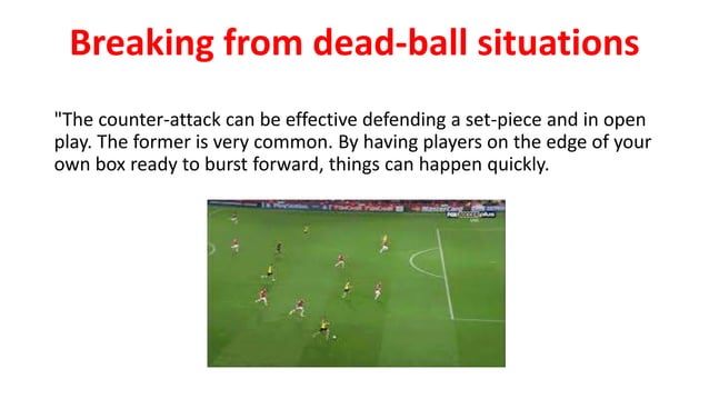 Counter attacking slide share | PPTX | Soccer | Sports