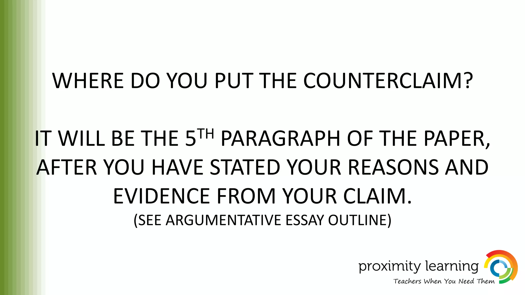 Counterclaim | PPTX | Education