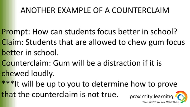 Counterclaim | PPTX | Education