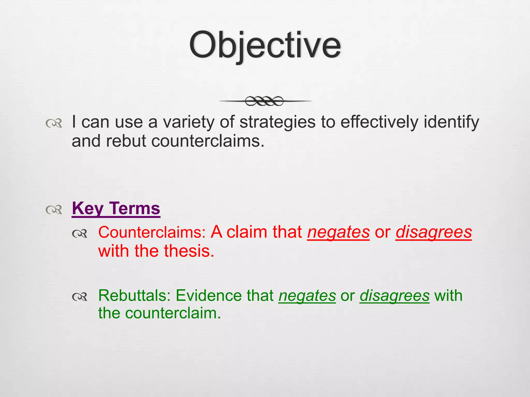 Counterclaims | PPTX