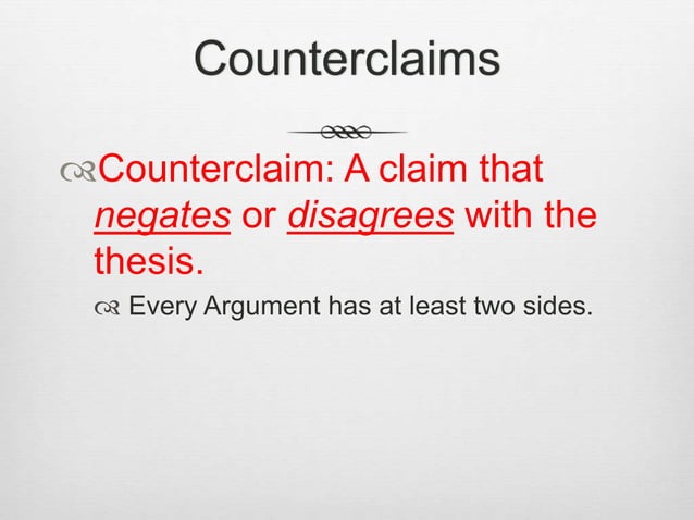 Counterclaims | PPTX