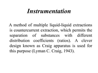 Counter current extraction | PPTX