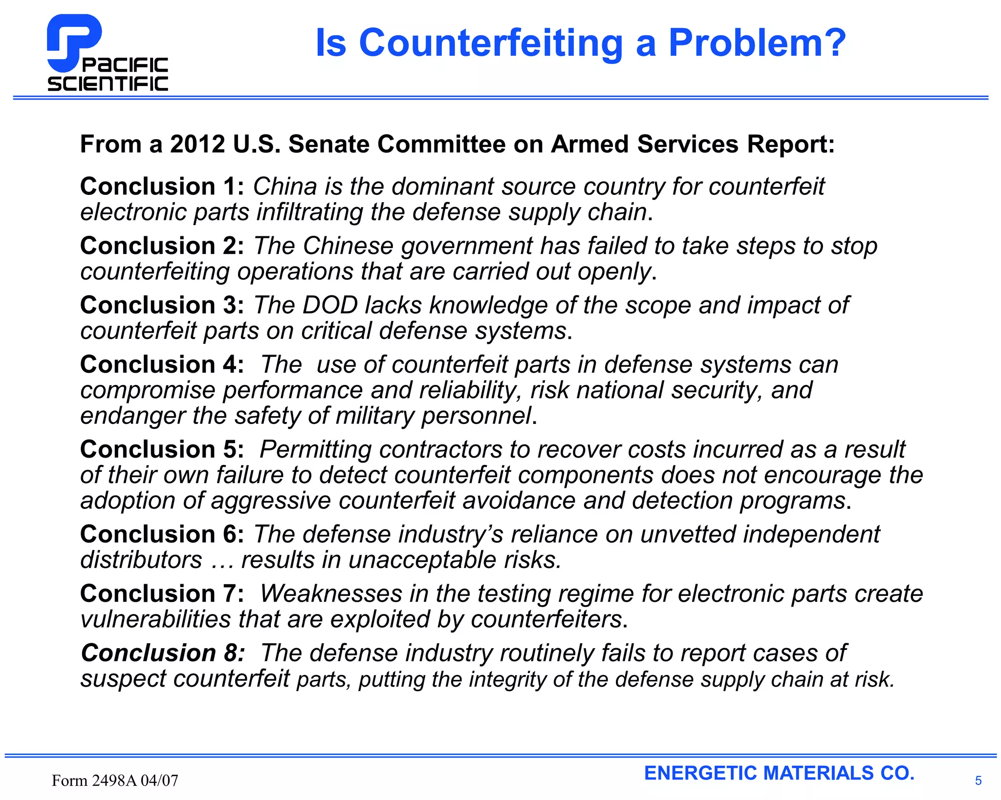 Counterfeit parts-awareness | PPTX