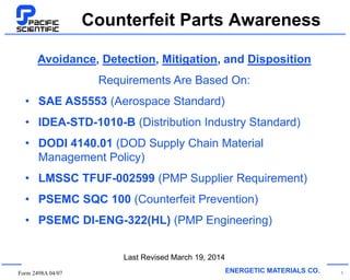 Counterfeit parts-awareness | PPTX