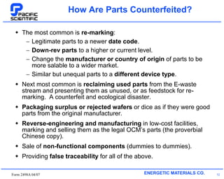 Counterfeit parts-awareness | PPTX