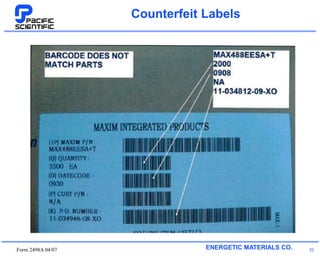 Counterfeit parts-awareness | PPTX