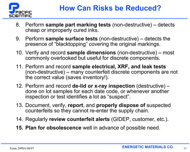 Counterfeit parts-awareness | PPTX