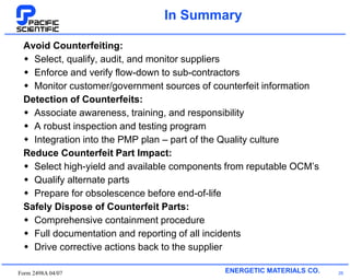 Counterfeit parts-awareness | PPTX