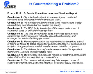 Counterfeit parts-awareness | PPTX