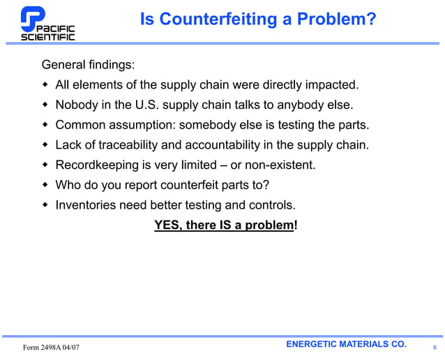 Counterfeit parts-awareness | PPTX