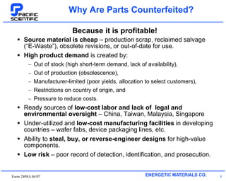 Counterfeit parts-awareness | PPTX