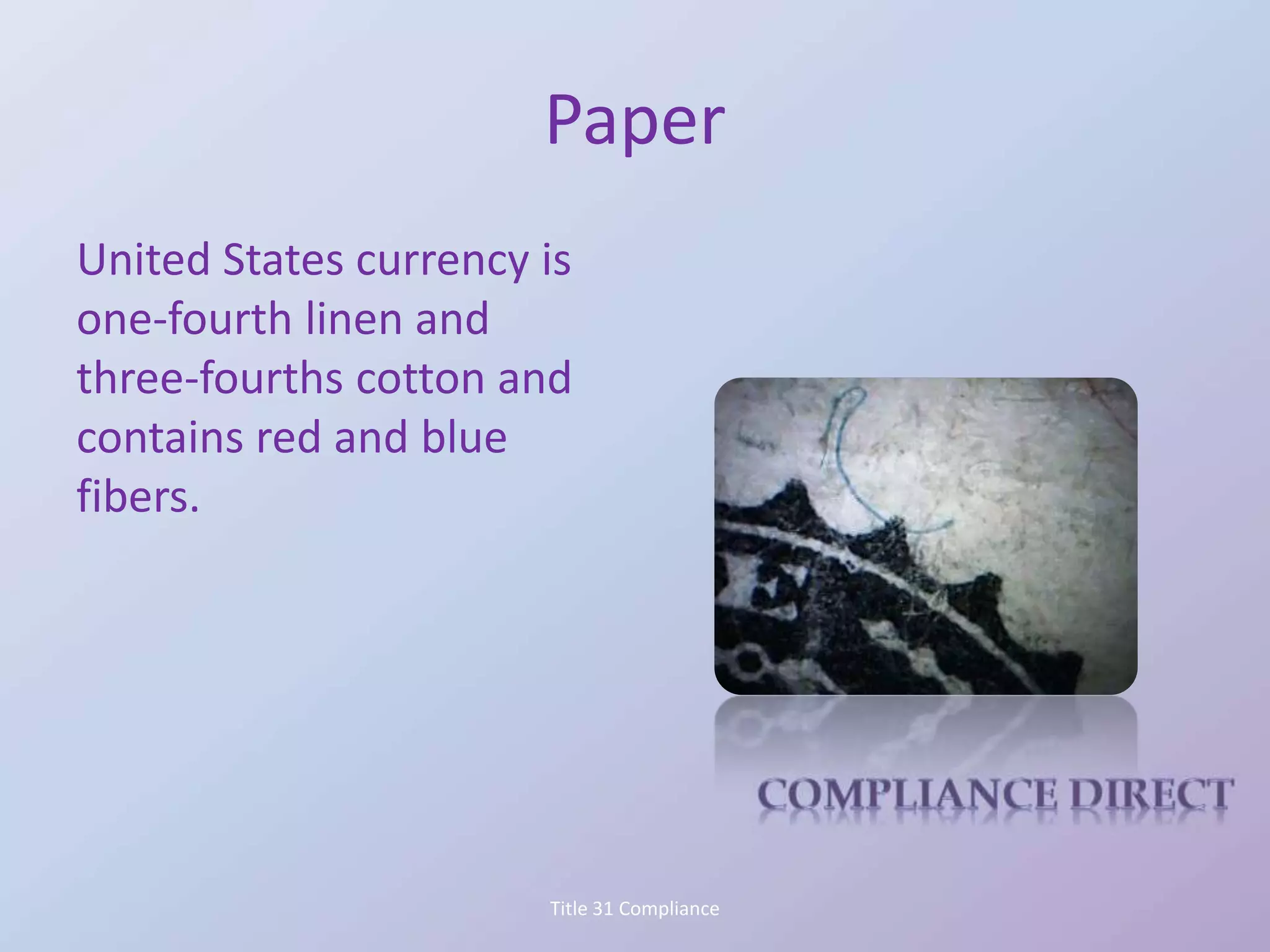 Counterfeit Presentation | PPTX