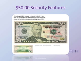 Counterfeit Presentation | PPTX