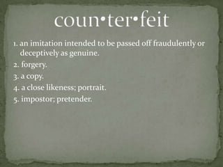 Counterfeit christs introduction 1 | PPTX