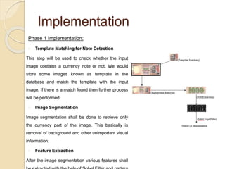 Counterfeit Currency Detection using Image Processing | PPTX