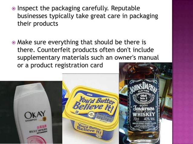 Counterfeiting of goods | PPTX