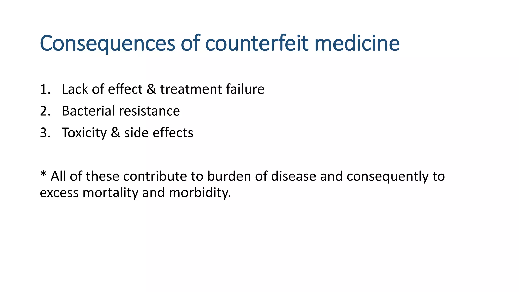 Counterfeit medicine1 | PPTX