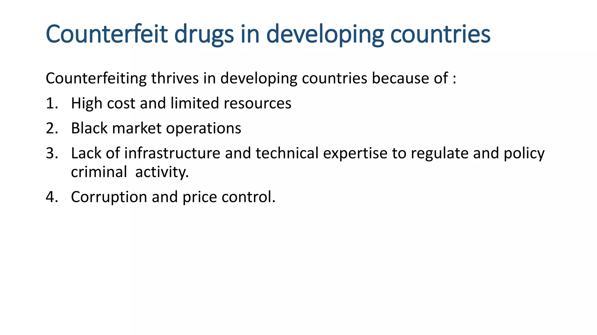 Counterfeit medicine1 | PPTX