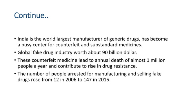 Counterfeit medicine1 | PPTX