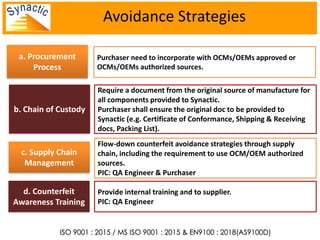 Counterfeit Part Awareness to prevent counterfeit issue | PDF