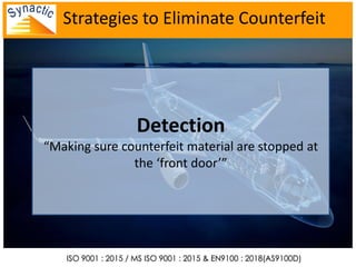 Counterfeit Part Awareness to prevent counterfeit issue | PDF