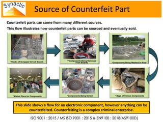 Counterfeit Part Awareness to prevent counterfeit issue | PDF