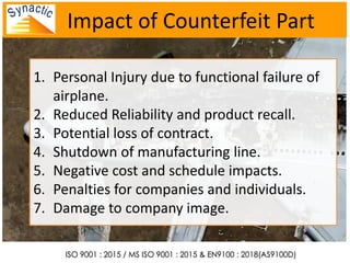 Counterfeit Part Awareness to prevent counterfeit issue | PDF