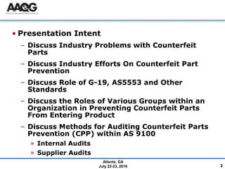 Counterfeit parts | PPTX