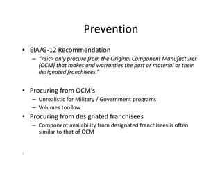 Counterfeit prevention & detection strategies, how to do it, when to do ...