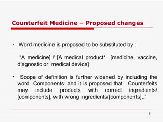Counterfeit Regulatory Consideration | PPT