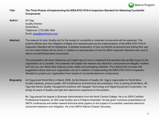 Counterfeit Workshop October 2009 Final | PDF