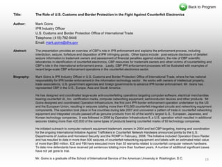 Counterfeit Workshop October 2009 Final | PDF