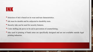 Counterfeiting Currency Notes | PPTX