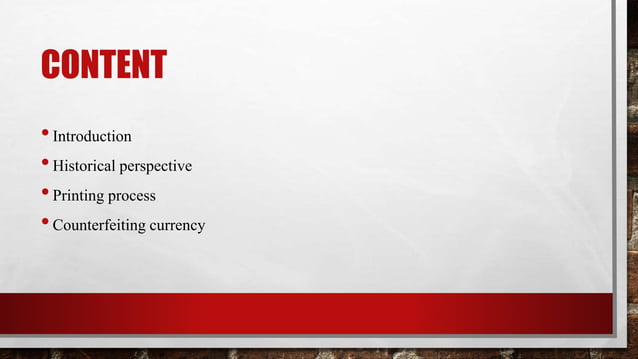 Counterfeiting Currency Notes | PPTX