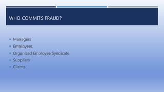 Counter fraud management system | PPTX