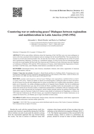 Countering war or embracing peace? Dialogues between regionalism and ...