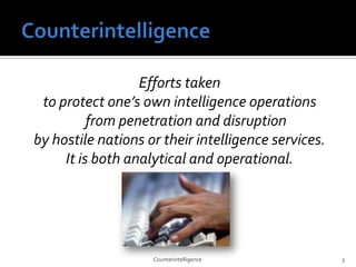 Counterintelligence | PPTX