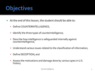 Counterintelligence | PPT