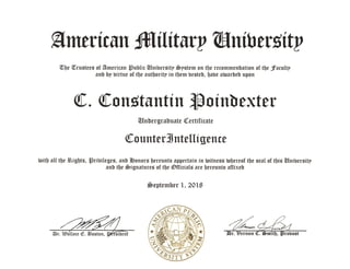 Counterintelligence degree | PDF