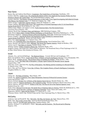 Counter intelligence reading list | PDF | Books and Literature