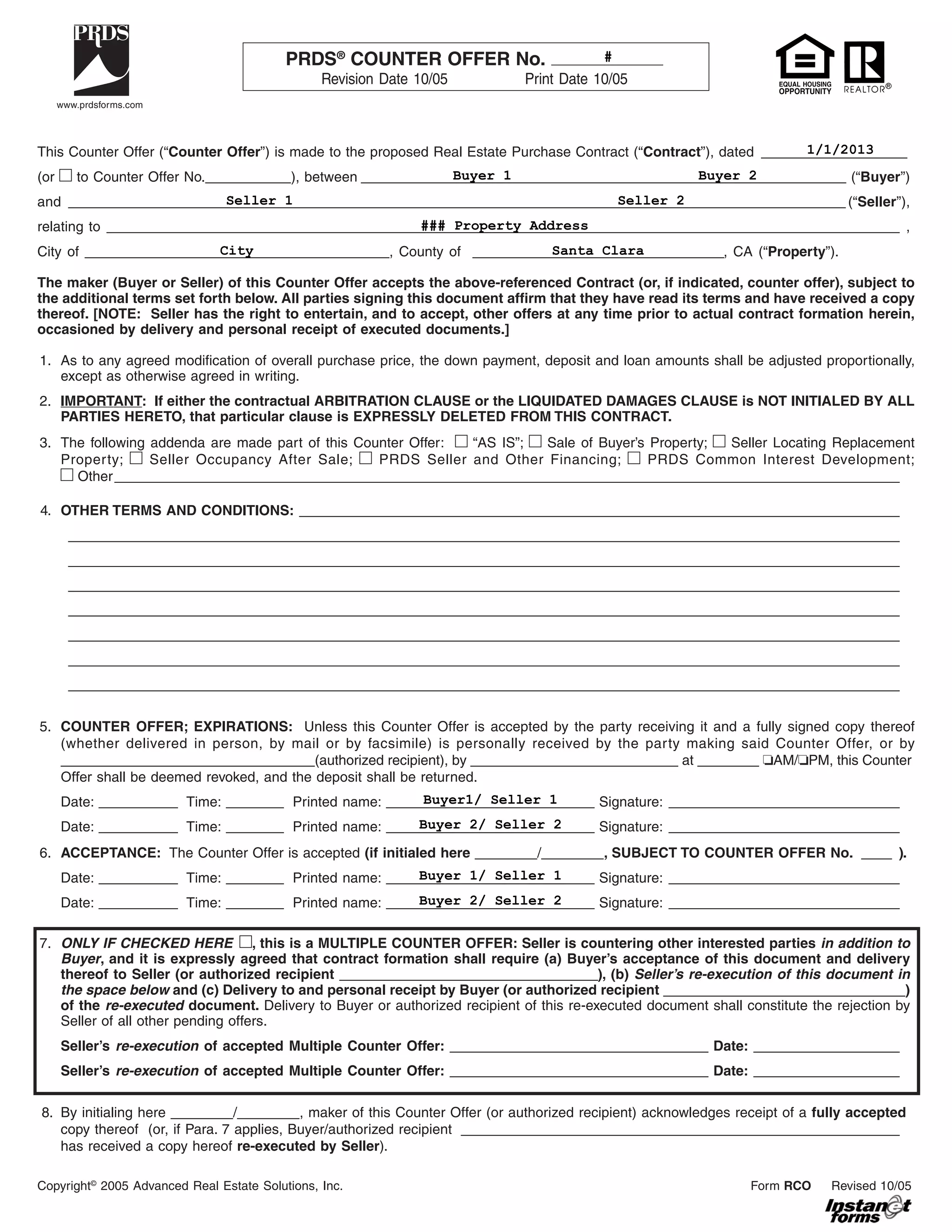 Counter offer (rco) | PDF