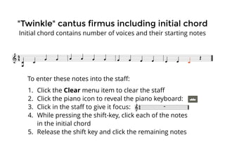 Getting started with Counterpoint Composer | PPT
