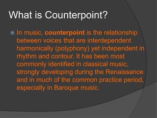 Counterpoint Lesson | PPTX