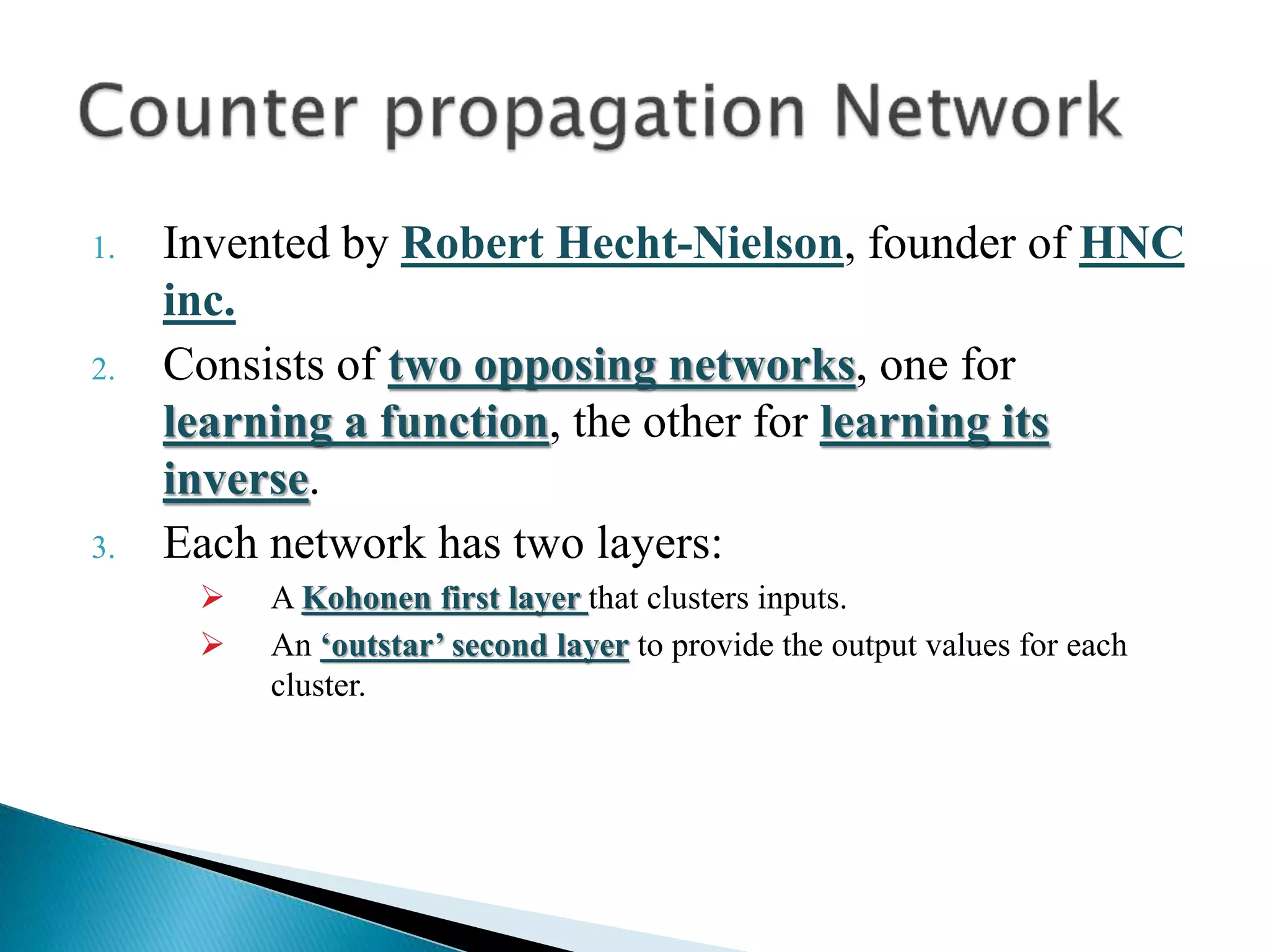 Counter propagation Network | PPTX