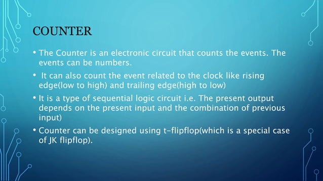 COUNTERS [Synchronous and Asynchronous] | PPT